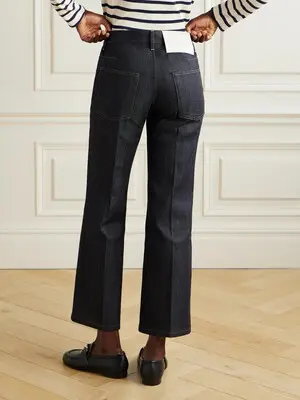 JIL SANDER Cropped High-rise Flared Jeans
