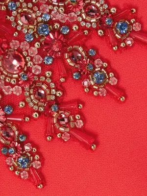 Jenny Packham Eclipse Crystal And Bead-embellished Crepe Gown