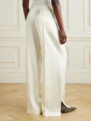 JIL SANDER Satin Wide-leg Pants - Neutrals
