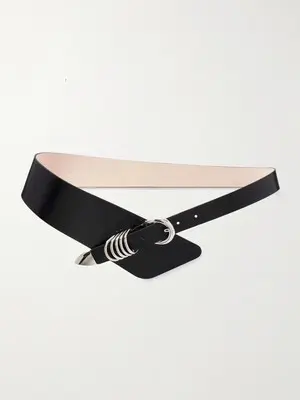DEHANCHE Alcott Leather Belt - Black