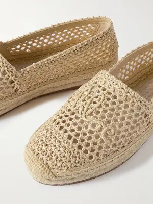 Chloé Isla Crocheted Espadrilles