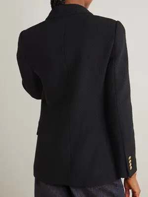 Chloé Double-breasted Wool-blend Bouclé Blazer