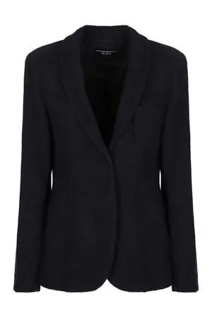 Emporio Armani Chevron Single-Breasted Blazer - Blue