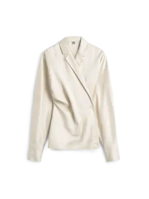 TOTEME Wrap Blouse - Ecru