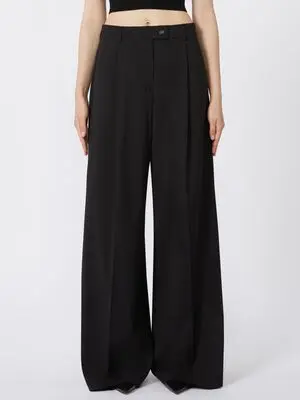 Max Mara Oversized Stretch Wool Trousers