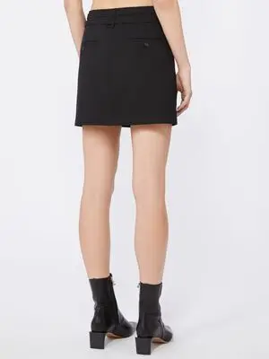 Max Mara Wool Mini Skirt With Belt