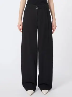 Max Mara Straight Trousers With Knit Detail