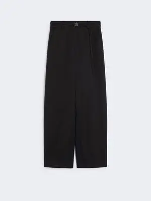 Max Mara Straight Trousers With Knit Detail