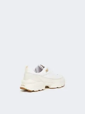 Max Mara Running Shoes In Technical Fabric And Leather