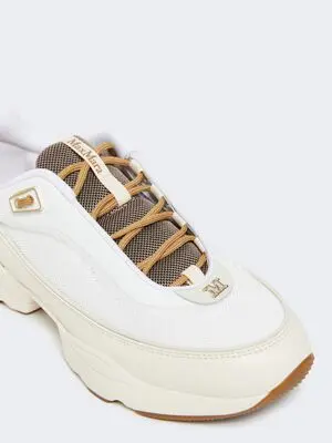 Max Mara Running Shoes In Technical Fabric And Leather