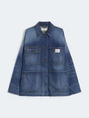 Max Mara Denim Workwear Jacket - Navy