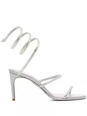 Rene Caovilla 100mm Cleo Sandals - Silver
