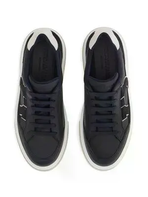 FERRAGAMO Gancini Suede Detail Sneakers