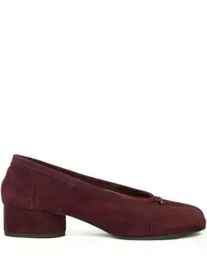 MAISON MARGIELA Tabi Block-heel Suede Pumps