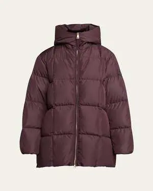 Moncler Darbon Oversized Hooded Down Jacket