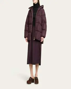 Moncler Darbon Oversized Hooded Down Jacket