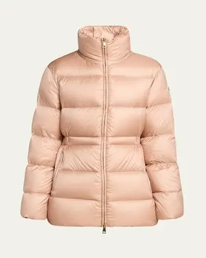 Moncler Brossette Down Puffer Jacket - Pink