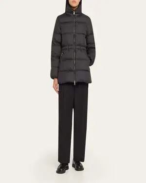 Moncler Brossette Down Puffer Jacket - Pink