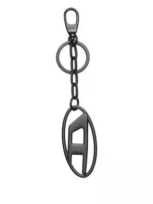 Diesel Keychain With Crystal Embellishment - Black