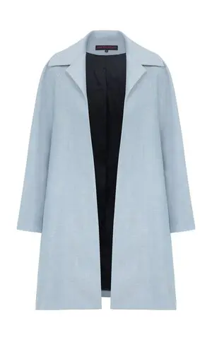 Martin Grant A-line Coat - Light Blue