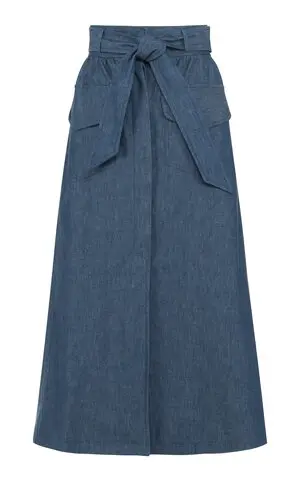 Martin Grant Cotton Midi Skirt