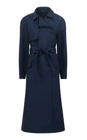 Martin Grant Double-breasted Wool Trench Coat