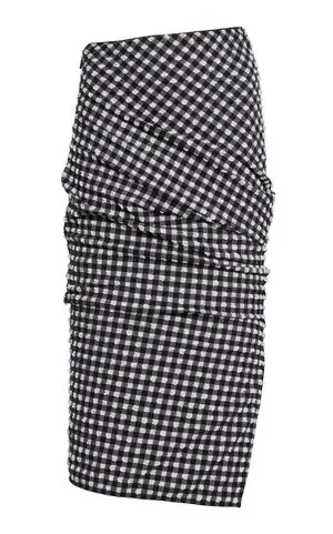 LANVIN Gathered Midi Skirt - Multi