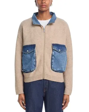 Blanknyc Sweater Bomber Jacket