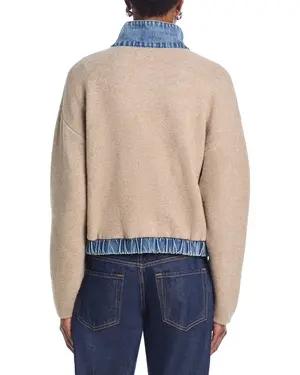 Blanknyc Sweater Bomber Jacket