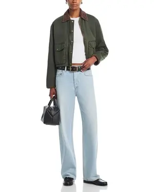 Blanknyc Waxed Cropped Jacket