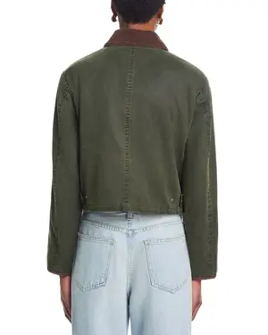 Blanknyc Waxed Cropped Jacket