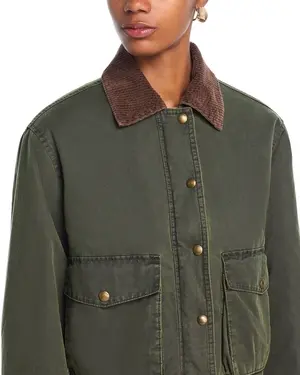 Blanknyc Waxed Cropped Jacket