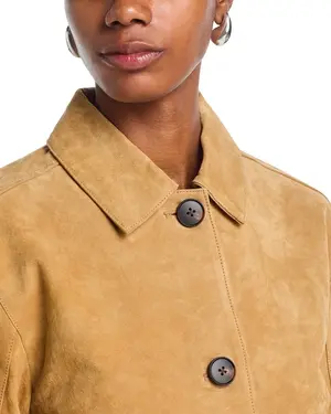 Blanknyc Suede Cropped Jacket - Cinnamon Crunch