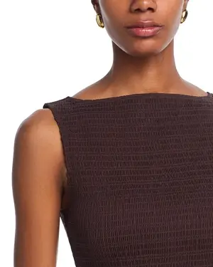 WAYF May Smocked Midi Dress
