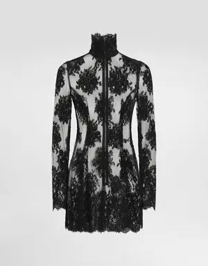 Dolce & Gabbana Cordonetto Lace Dress - Black