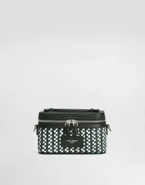 Dolce & Gabbana Atene Crossbody Mini Bag With Woven Leather - Multicolor