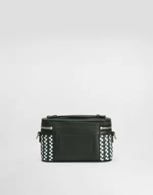 Dolce & Gabbana Atene Crossbody Mini Bag With Woven Leather - Multicolor
