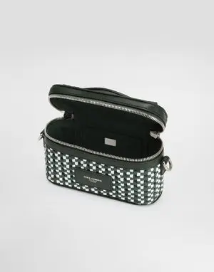 Dolce & Gabbana Atene Crossbody Mini Bag With Woven Leather - Multicolor