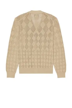 BEAMS Diamond Mesh Cardigan