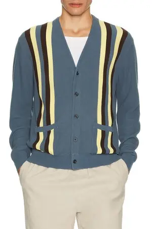 Beams Striped Cardigans For Men