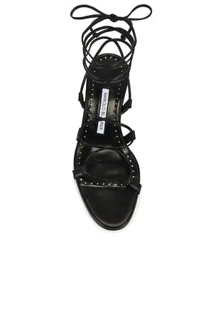 Manolo Blahnik Della San 30 Sandal - Black
