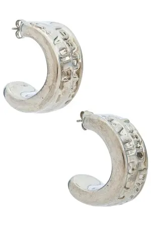 Jean Paul Gaultier Silver Tone Earrings