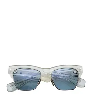 JACQUES MARIE MAGE Jacques Marie Mage Bugsy Sunglasses Blue