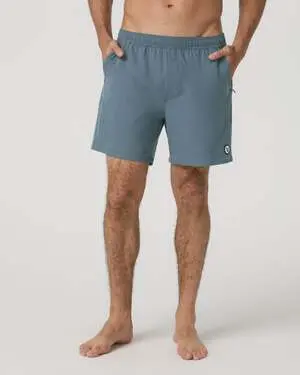 Vuori Maverick Volley Short Lined - Blue Sea