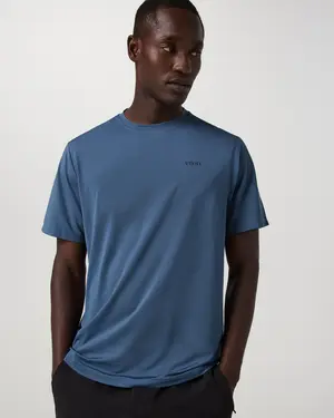 Vuori Vuori Short Sleeve Viewpoint Performance T-shirt 2.0 Nautical