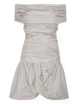 ROTATE BY BIRGER CHRISTENSEN Off-the-shoulder Ruched Mini Dress