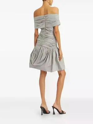 ROTATE BY BIRGER CHRISTENSEN Off-the-shoulder Ruched Mini Dress