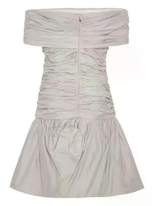 ROTATE BY BIRGER CHRISTENSEN Off-the-shoulder Ruched Mini Dress