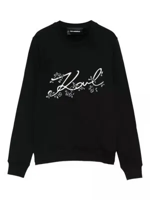 Karl Lagerfeld Embroidered Sweatshirts Hoodies For Women