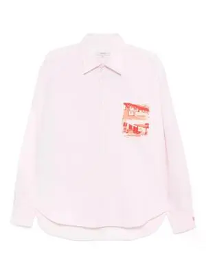 JW Anderson Cafe Scene-embroidered Shirt